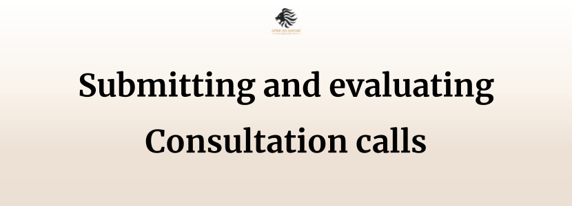 2.B. The process of Submitting and Evaluating calls – ASG University